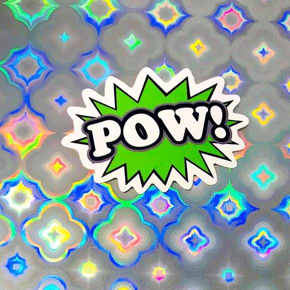 Wall Decor | Pow Action Bubble Comic Book Vibes Contrast Sticker | Poshmark